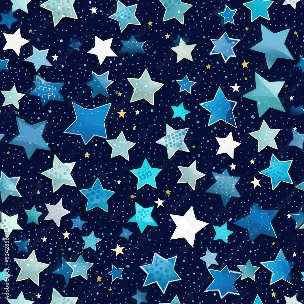 Drawn stars, Geometric TILE texture, Seamless, Repeating pattern ...