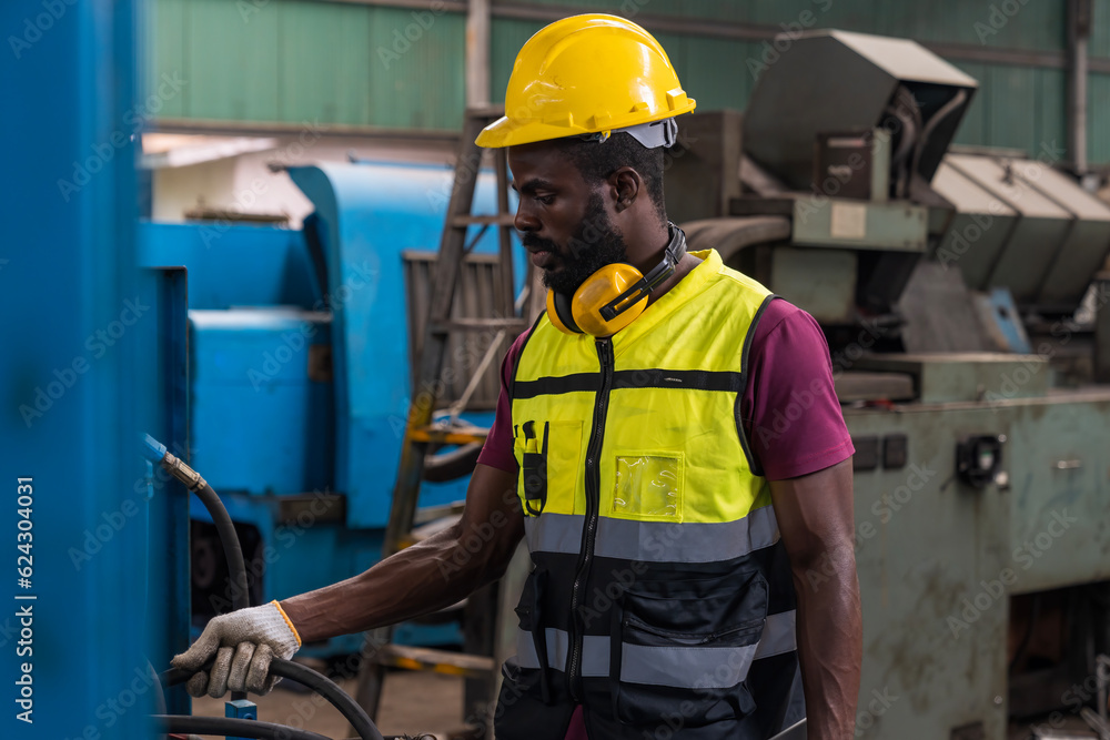 Industrial people and manufacturing labor concept. Skillful manufactory ...