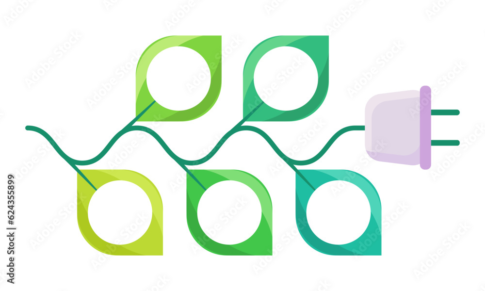 Renewable power sources infographic chart design template. Electricity ...