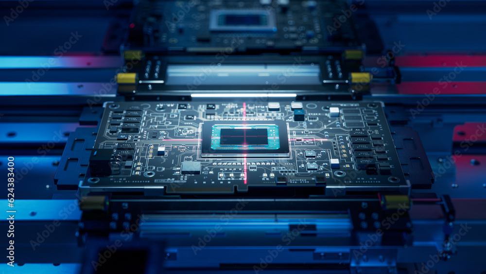 Printed Circuit Board with Advanced Processing Unit inside Component ...