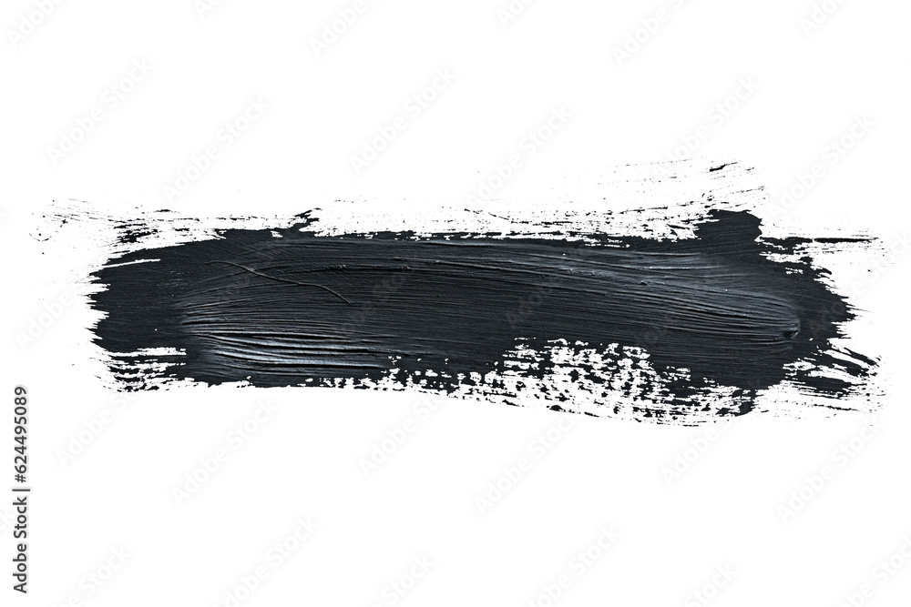 Black acrylic paint, ink brush stroke, brush, line, art. Clean artistic ...