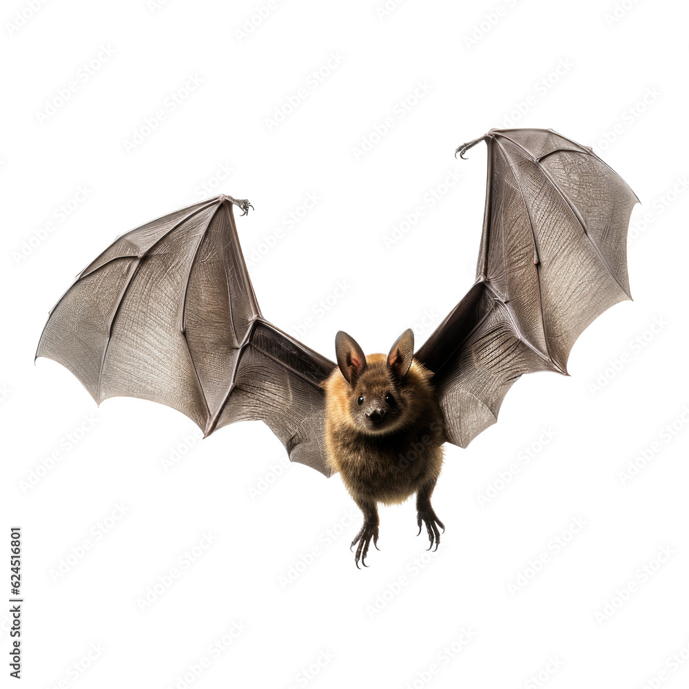 a Fruit Bat in flight in various positions in a Nature-themed ...