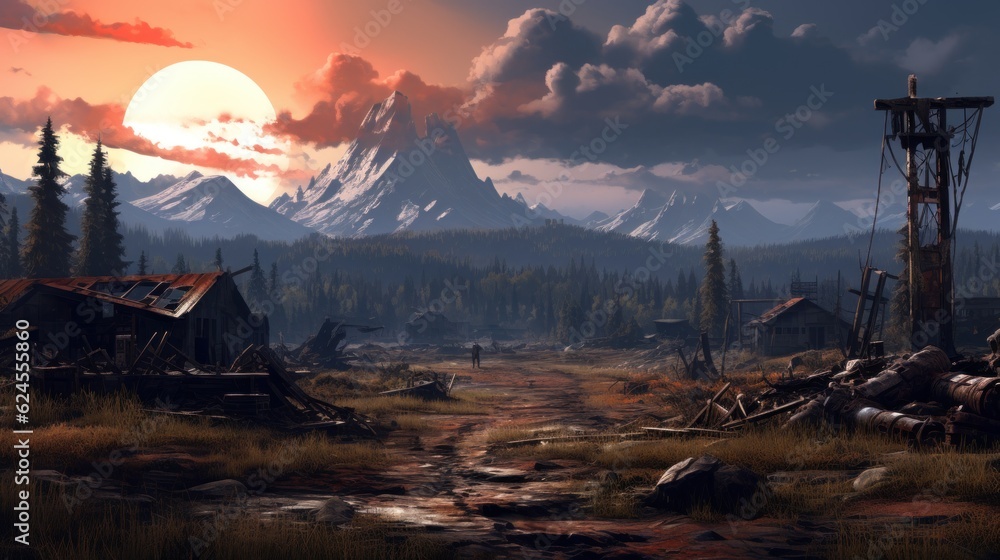 Open World Environment Game Art Stock Photo | Adobe Stock
