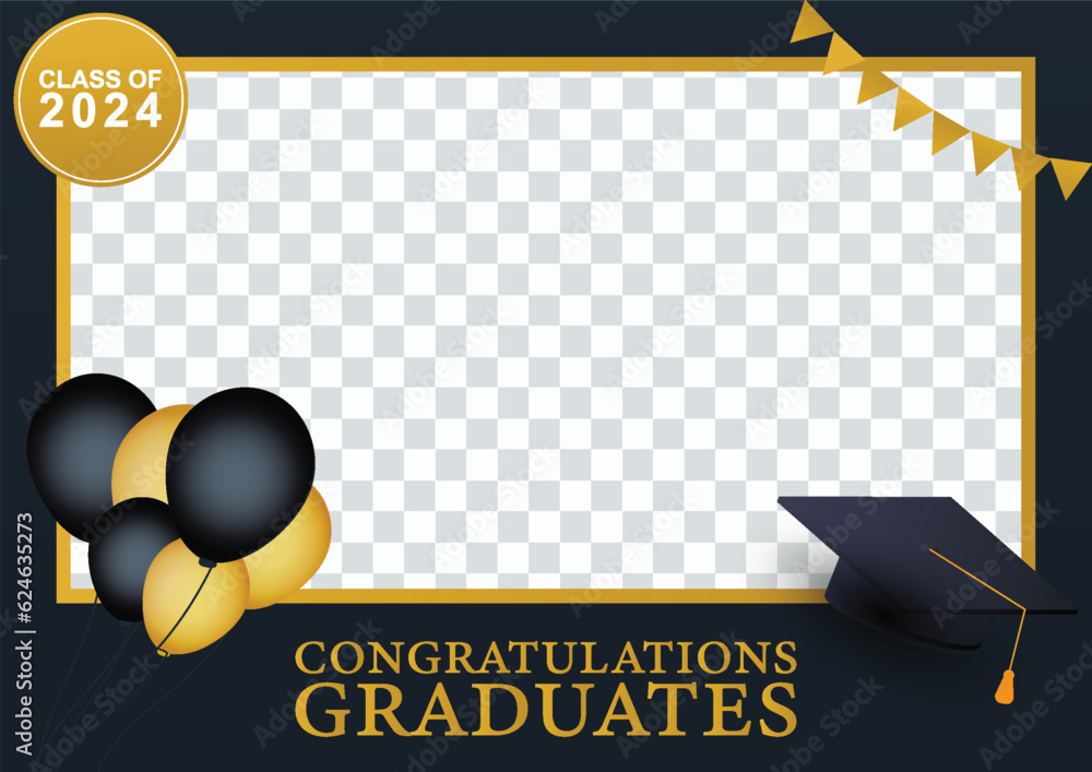 Graduation frame. Graduation party photo booth props. Frame with cap ...