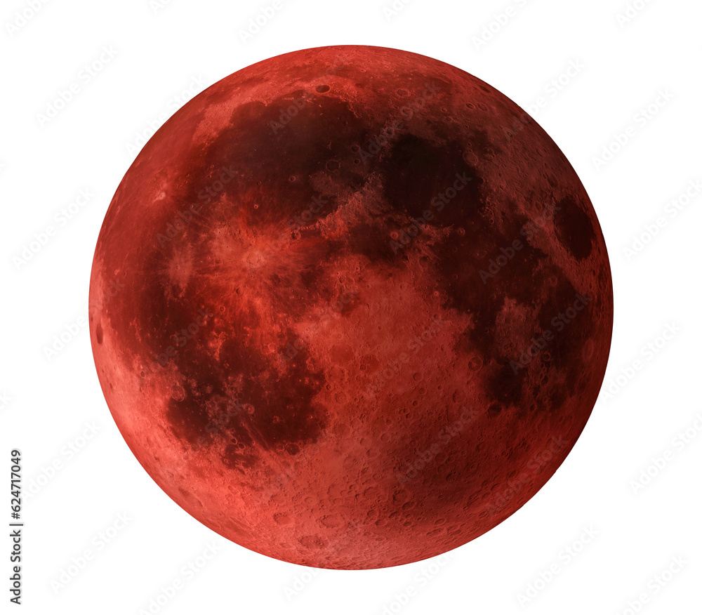 Full Red Moon "Elements of this image furnished by NASA ", blood moon, png isolated background ...