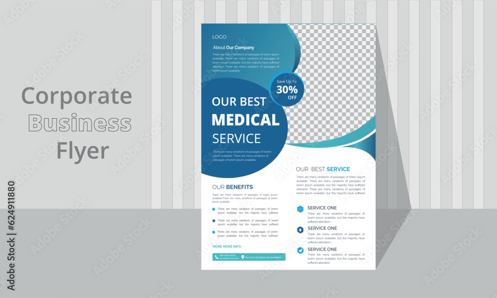 Medical poster flyer pamphlet brochure cover design layout space for ...