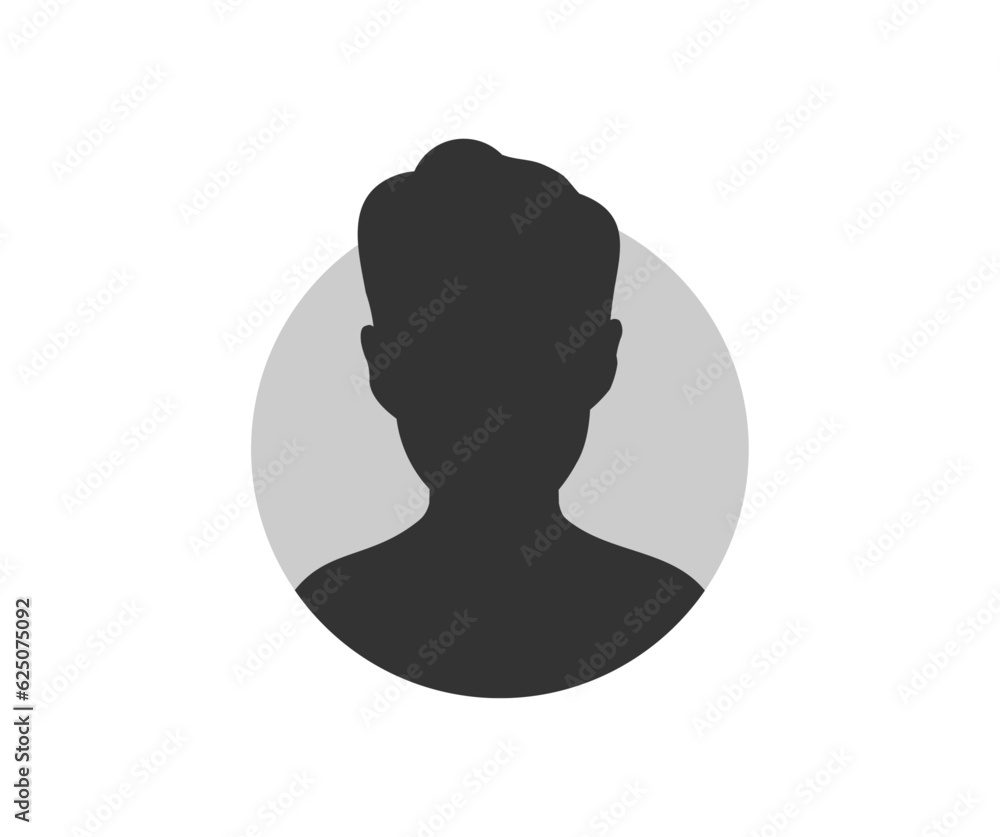 Default anonymous user portrait icon design. User member, People icon ...