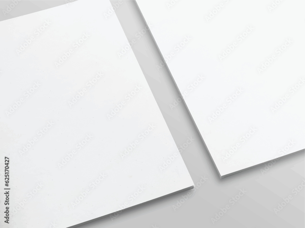 Realistic empty Blank white flyer mockup Paper Leaflet, Flyer ...