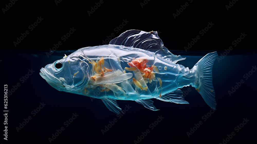 Polluted waters. Microplastics - threat to the ecosystem. Plastic ...