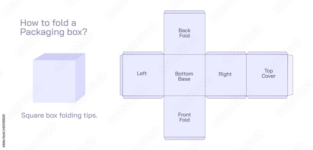 How To Fold A Box Using Cardboard Vector Delivery Package Crate Box