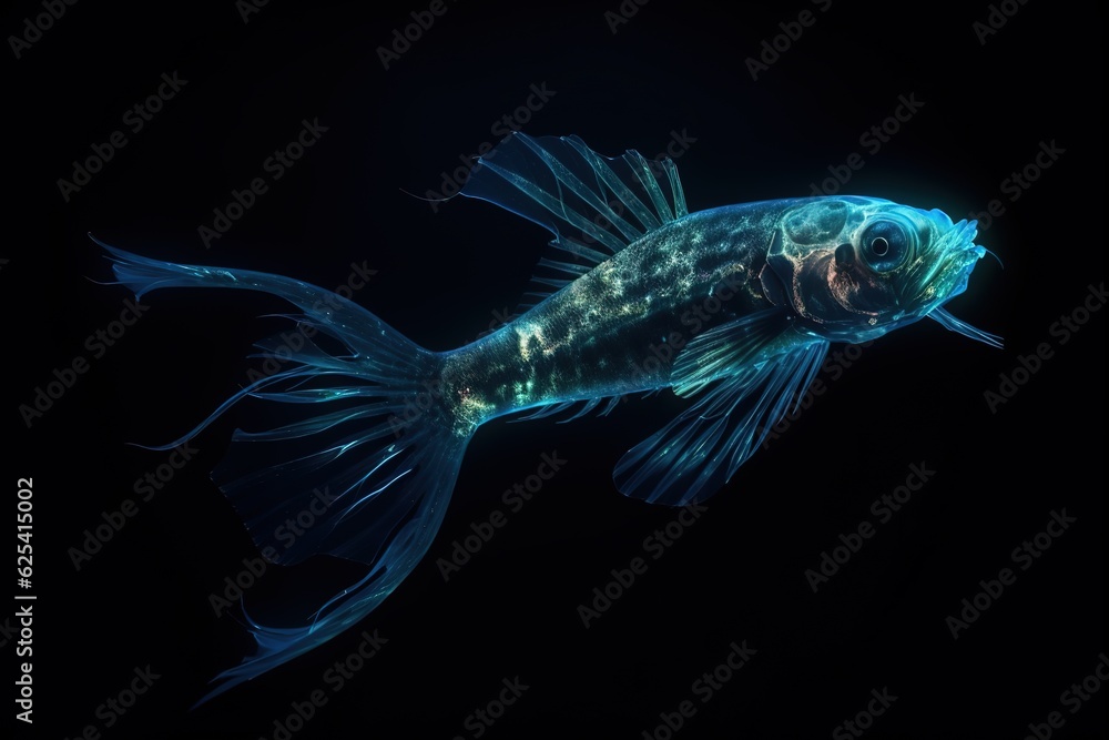 Deep-sea fish are fish that live in the darkness below the sunlit ...