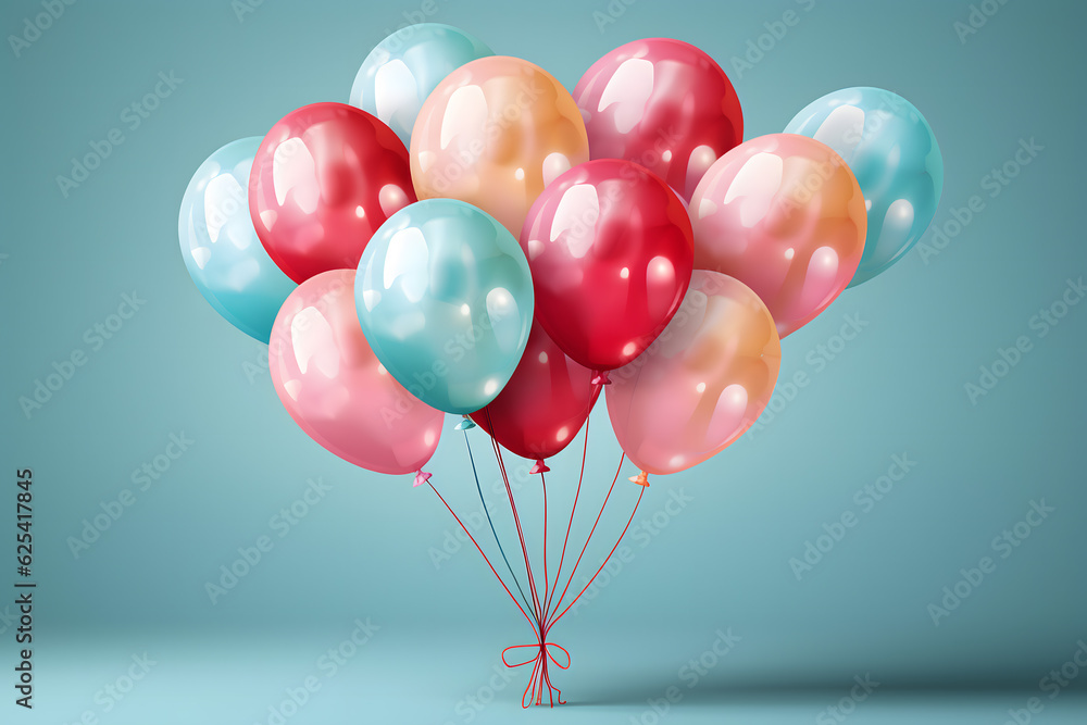 birthday party balloons, colourful balloons background and birthday ...
