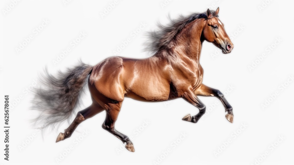 Horse run gallop on transparent background png Stock Photo | Adobe Stock