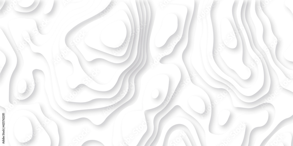 Abstract white paper cut background with lines. Background of the ...
