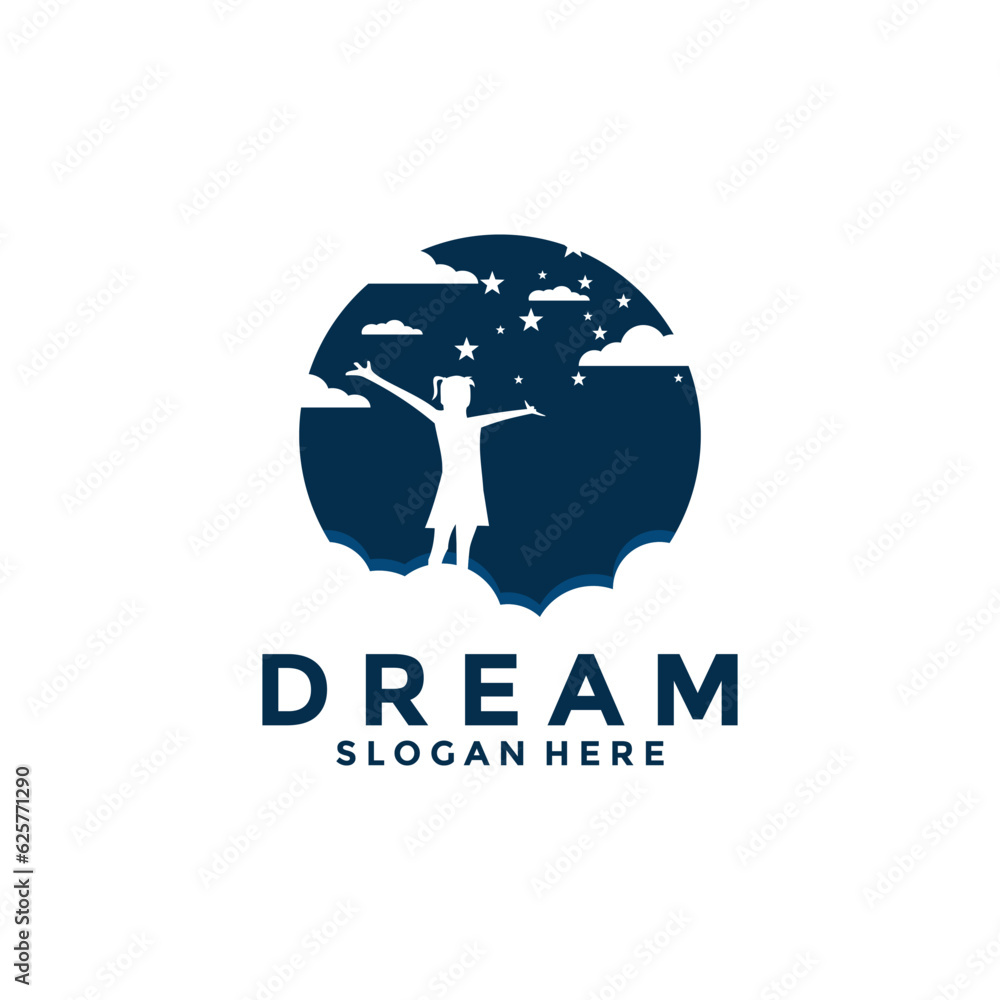 Child dreams logo designs concept vector, Kids Education logo symbol ...