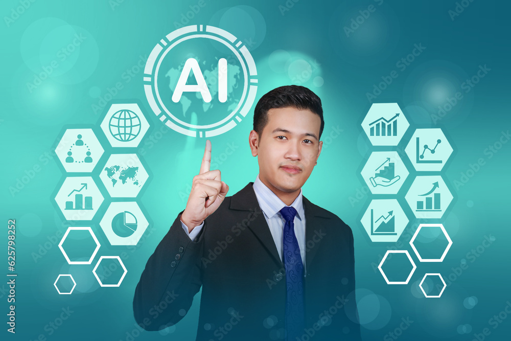 AI,Digital transformation conceptual for next generation technology era ...