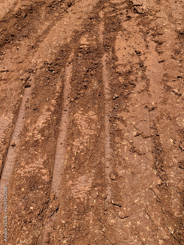 silty clay materials with gravel of limestone Stock Photo | Adobe Stock