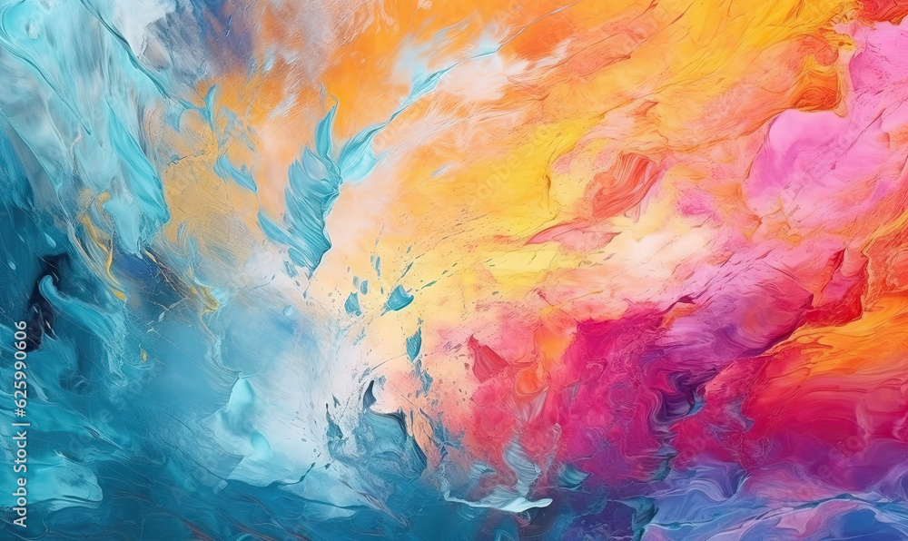 Multi colored oil paints wallpaper. Texture of smears paint. Created ...