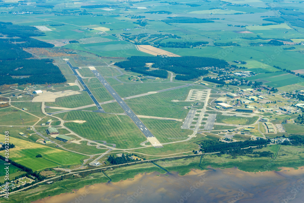 Military Air Base Aerial View Stock Photo | Adobe Stock