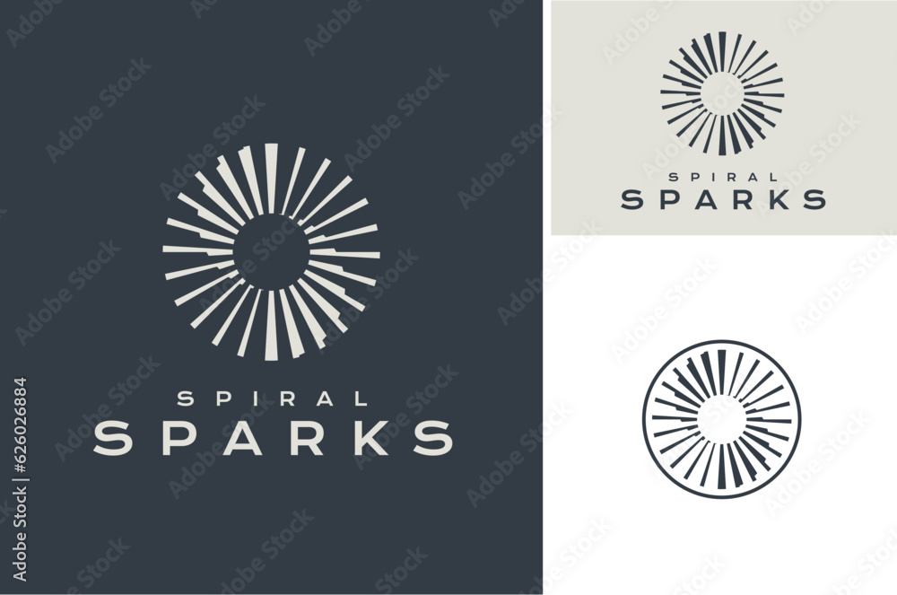 Стоковое векторное изображение «Initial Letter S with Spiral Spinning ...