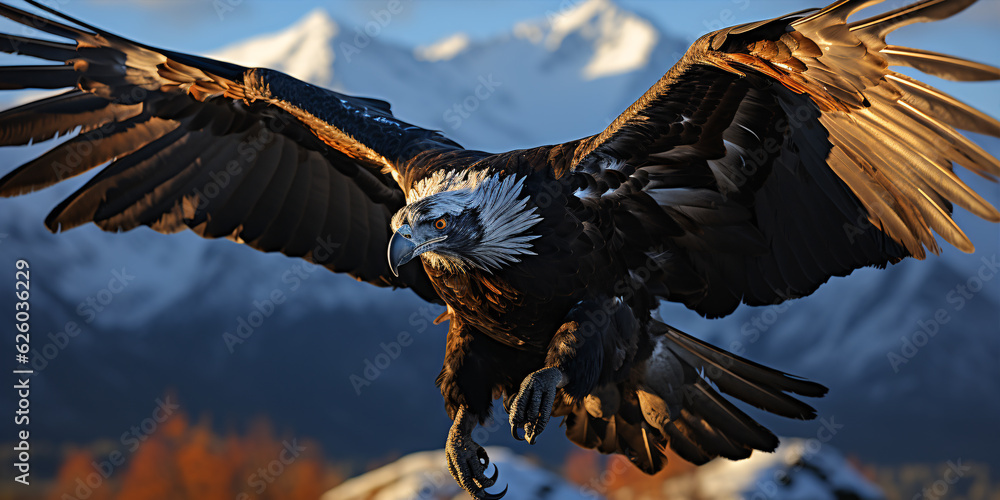 Zooming in on a magnificent Colombian Andean Condor, the bird's ...