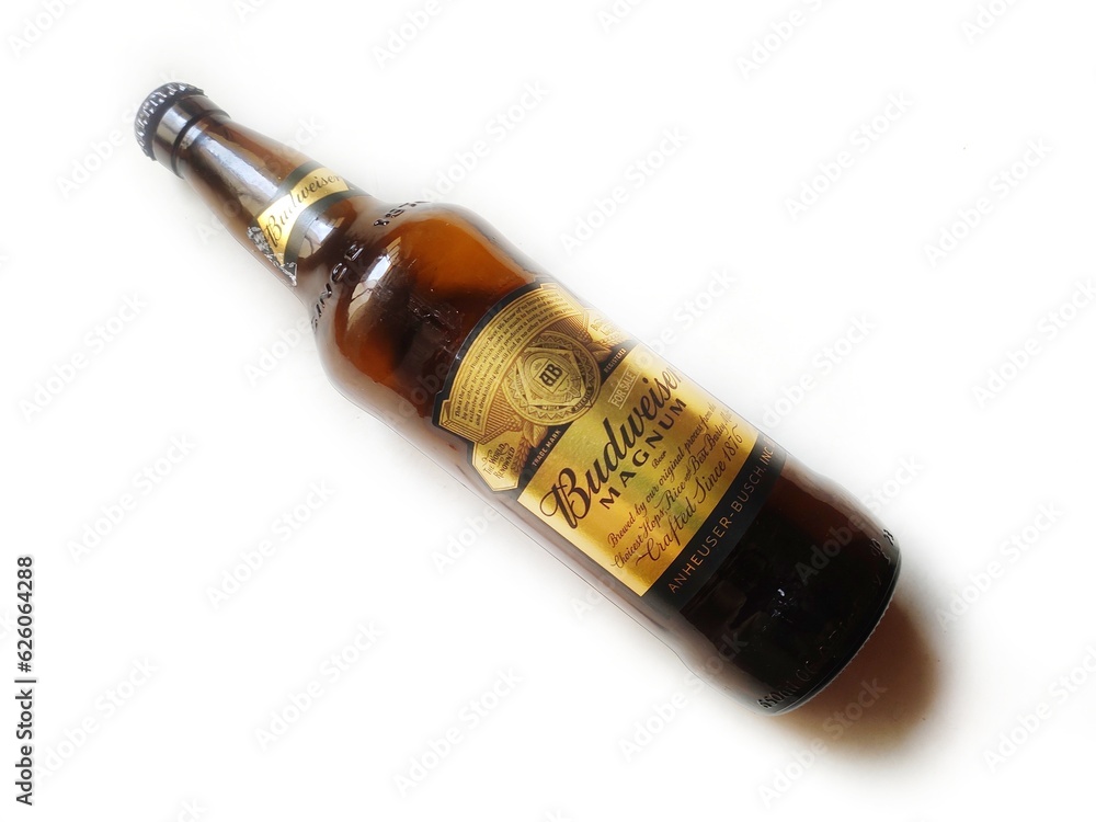 Guwahati, Assam, India - July 14, 2023 : Budweiser Magnum is a well ...