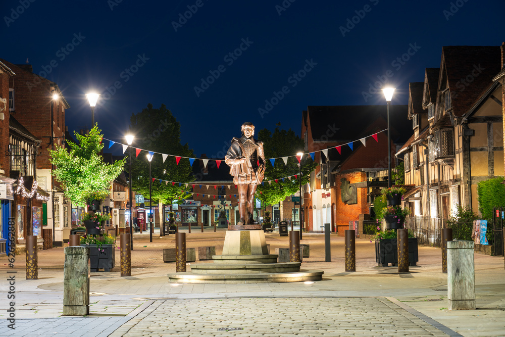 William Shakespeare, statue by James Butler and John Bird located at ... William Shakespeare, statue by James Butler and John Bird located at ...