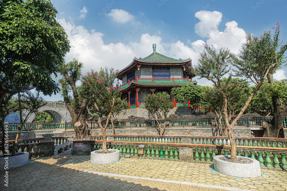 Guangzhou, Guangdong, China. Baomo Garden is located in Panyu District ...