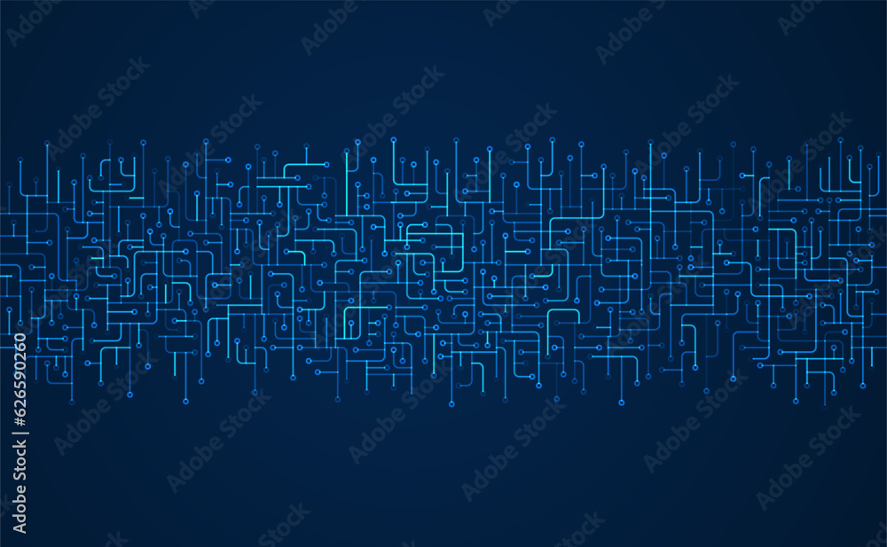 Circuit board. High-tech technology background. Cyber connection ...