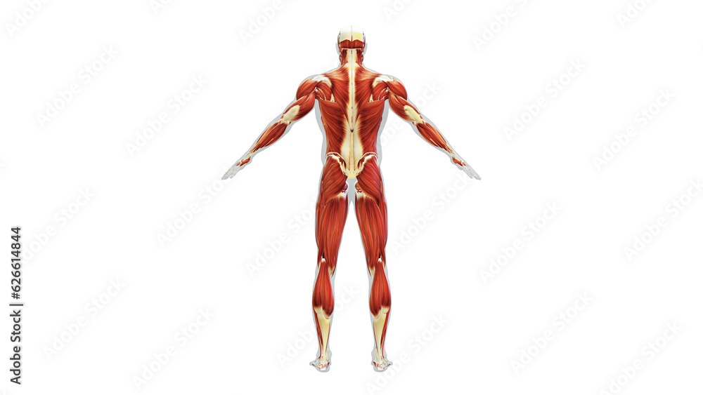Anatomy of the Human Muscle System Stock Illustration | Adobe Stock