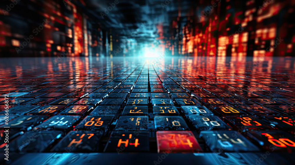 Abstract technology background. Macro of silicon wafer semiconductor ...