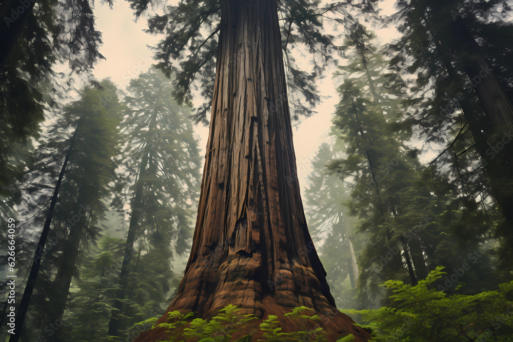 Redwood (Sequoia sempervirens) - United States - Towering conifers ...