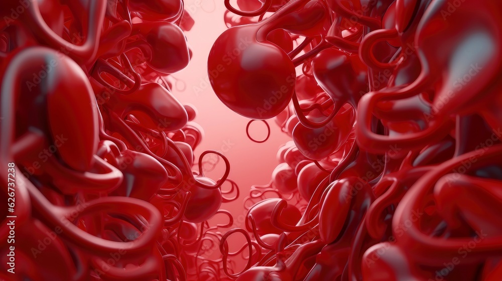 3D illustration of the human organ systems, Human internal organs ...