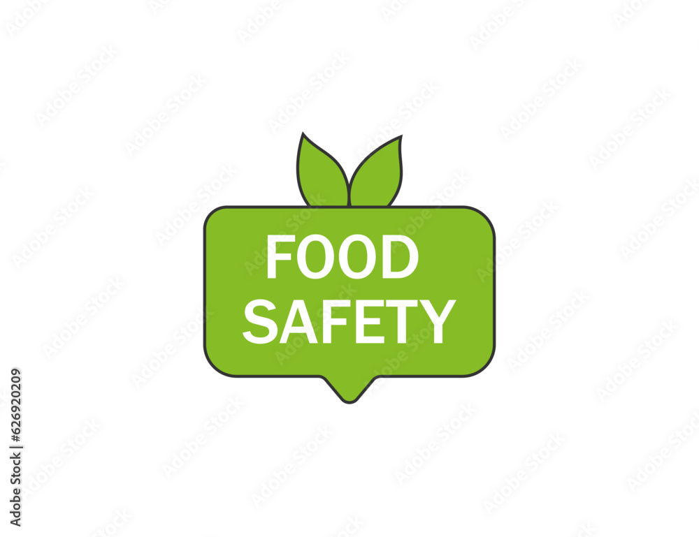 Food safety icon, logo. Vector illustration. Stock Vector | Adobe Stock