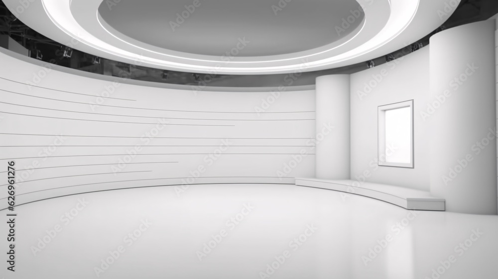 Tv Studio. Backdrop for TV shows .TV on wall. News studio. The perfect ...
