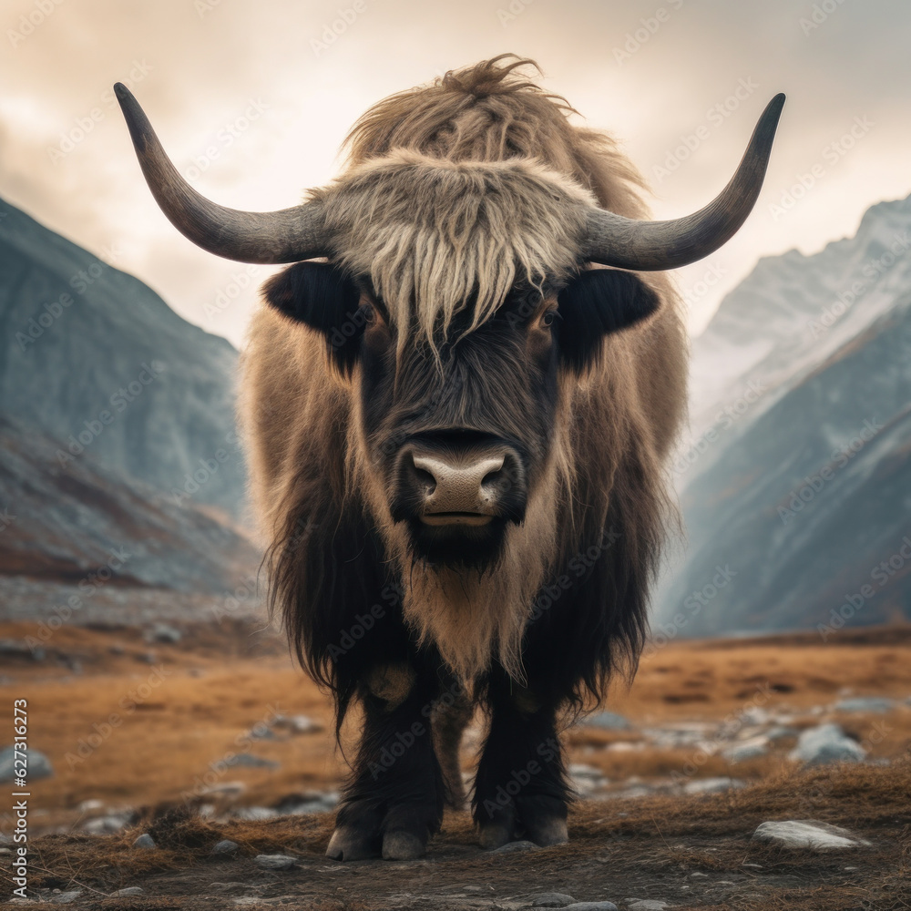 Yak, Wildlife Photography, Generative AI Stock Photo | Adobe Stock
