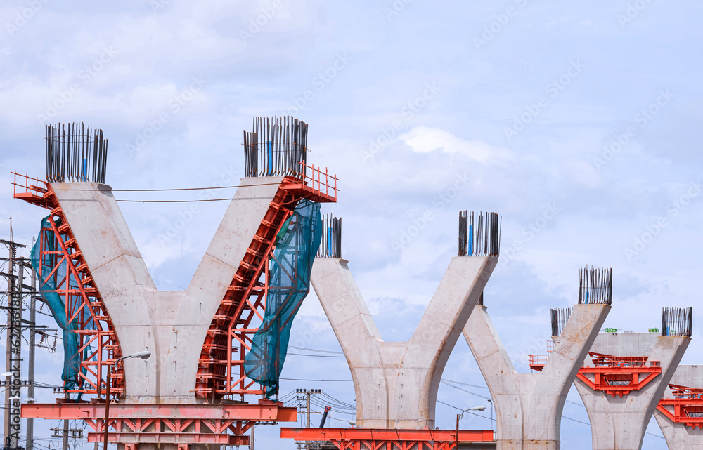 Cast Iron formwork for installing large concrete columns structure of ...