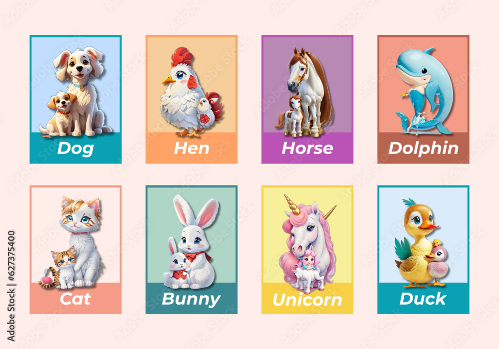 Editable Animal Montessori Flash Cards. Printable PDF Cards for ...