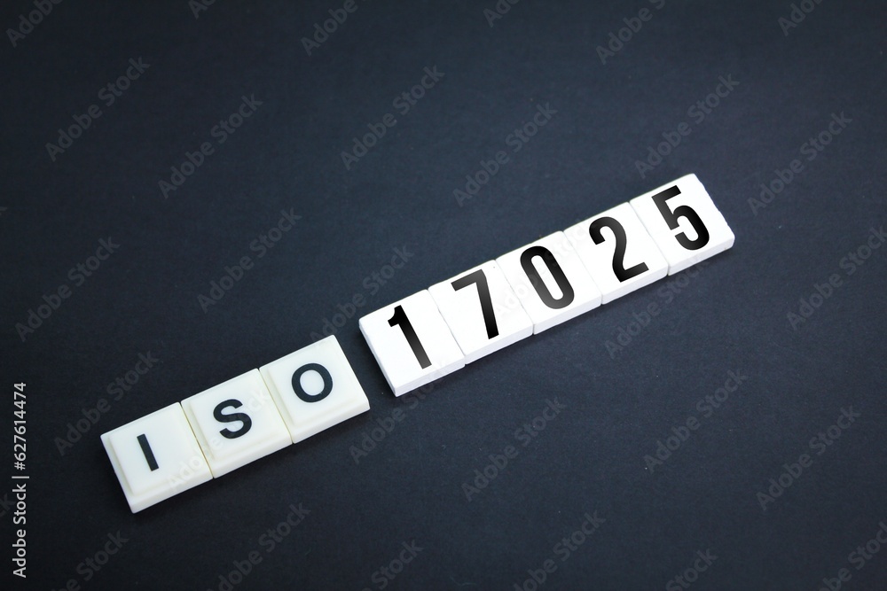 letters of the alphabet with words and numbers iso 17025. proves a ...