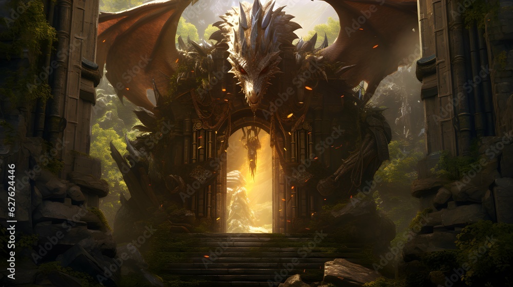 "Mythical Passage": Step through a magical portal into a realm of myths ...
