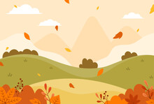 Autumn Landscape Illustration Free Stock Photo - Public Domain Pictures