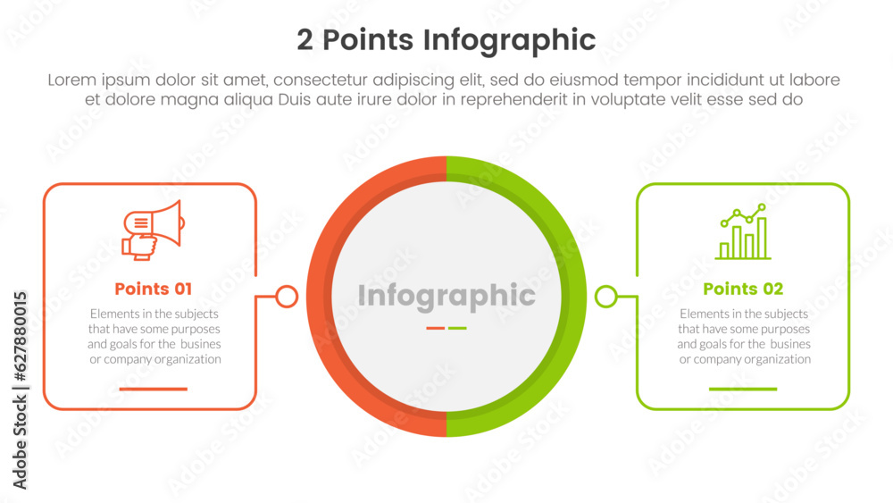 versus or compare and comparison concept for infographic template ...
