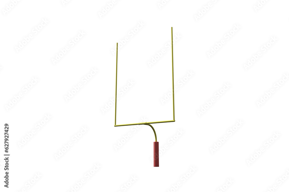 Digital png illustration of american football goal post on transparent ...