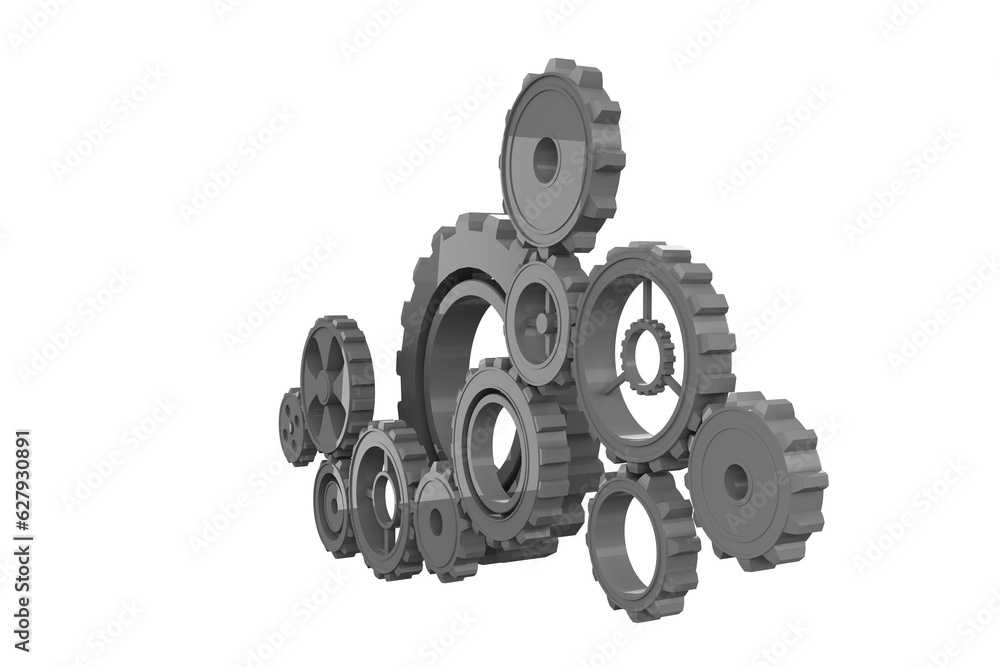 Digital png illustration of cog wheels on transparent background Stock ...