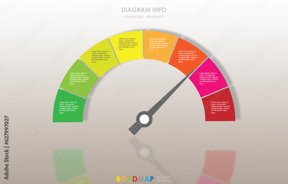 bussiness diagram circular layout chart project timeline diagram with 8 ...