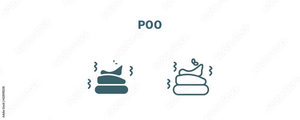 poo icon. Line and filled poo icon from agriculture and farm collection ...