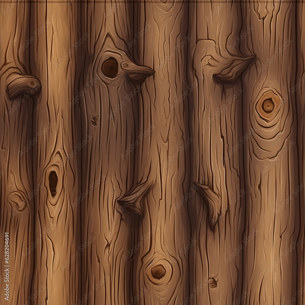 Ilustración de Stock fantasy wood plank texture, cel shaded, cel ...