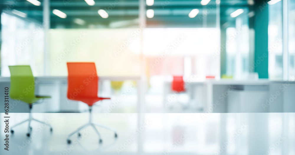 Blurred office interior space background. Blurred of office, for ...