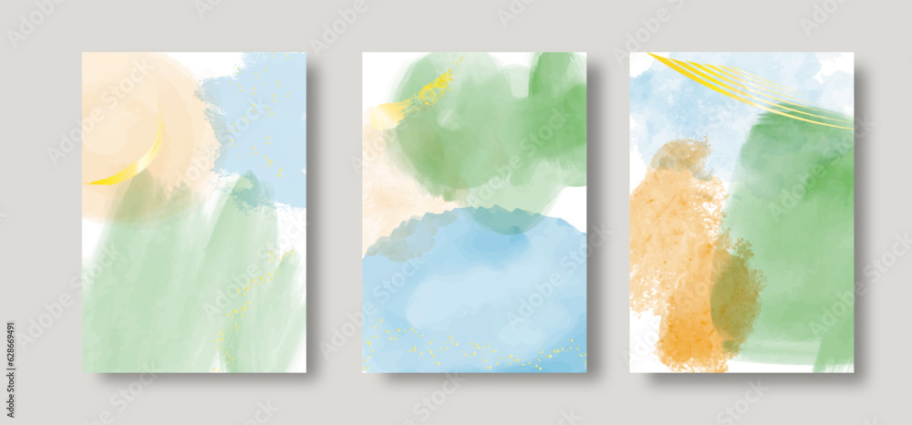 Abstract watercolor background vector. Luxury invitation card ...