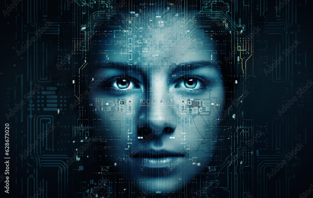 Artificial Intelligence Concept: High-Resolution Digital Representation ...